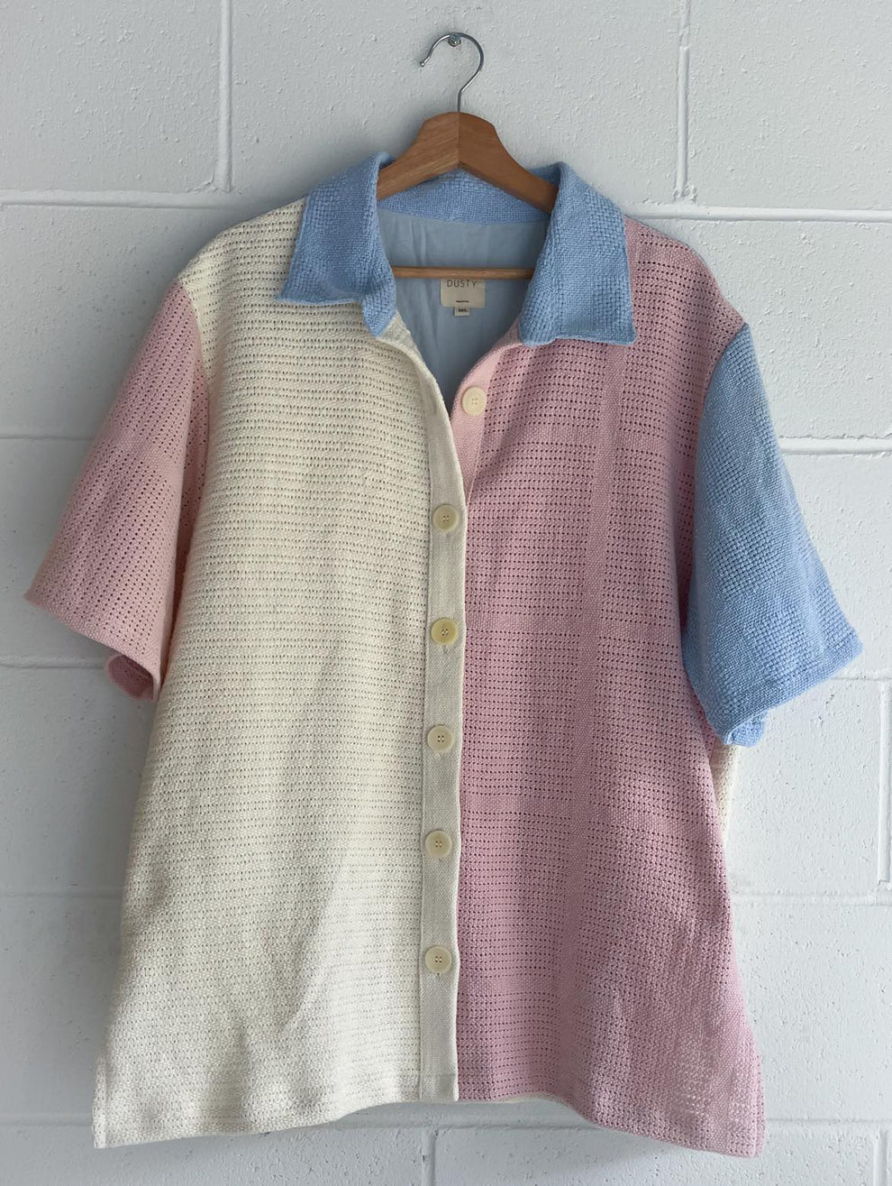 Lenni Shirt in Roseberry Splice – Dusty The Label